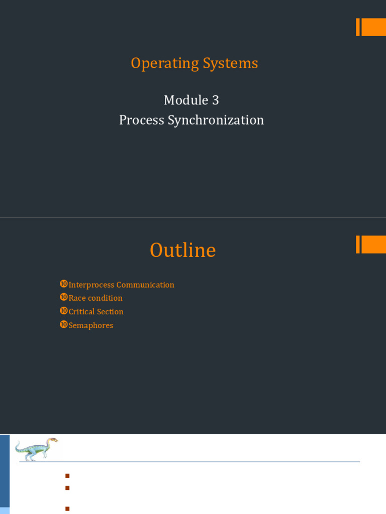 MODULE 3.1 - Process Synchronization | PDF | Operating System ...