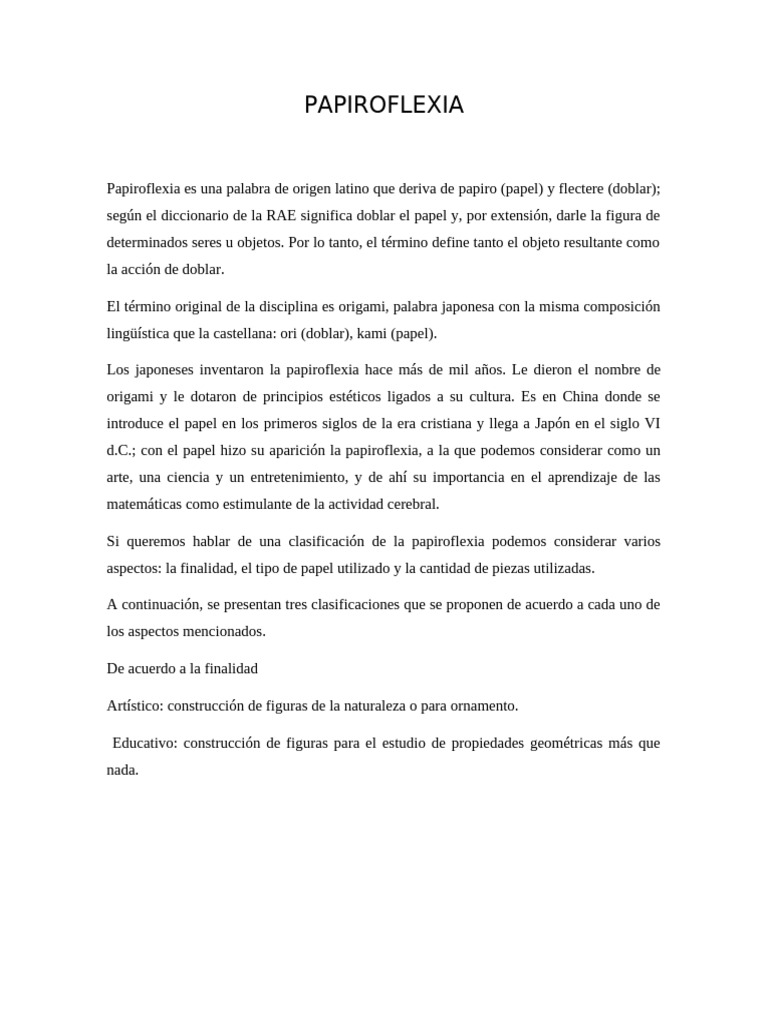 Guía de Papiroflexia: Cómo Hacer un Avión | PDF | Origami