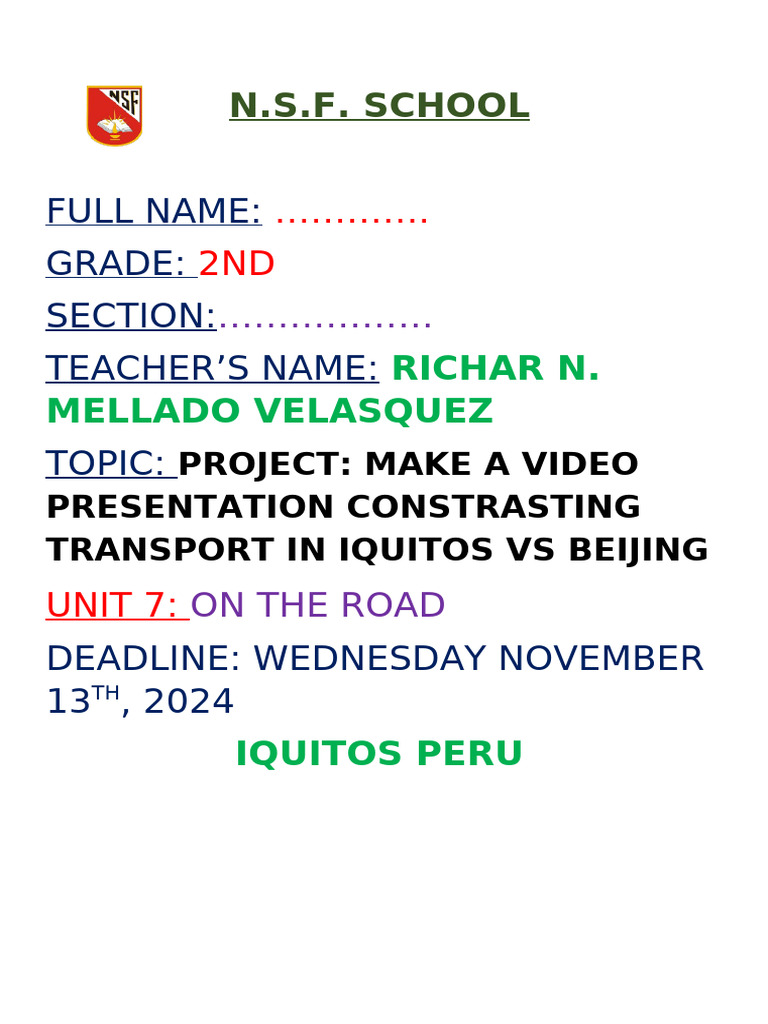 Project-Make A Video Presentation | PDF