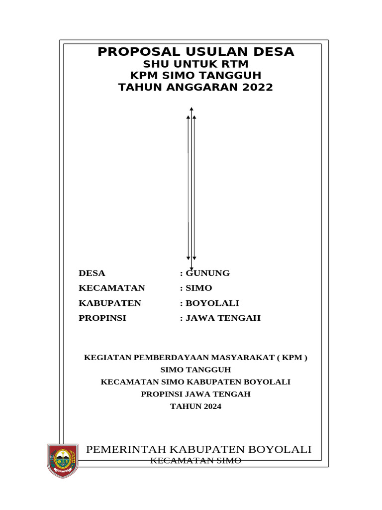 Proposal Upk[1] | PDF