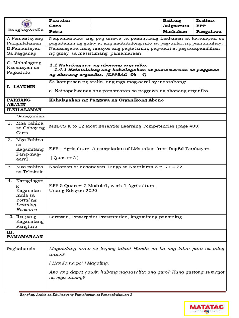 Epp5 Q2 DLP WK1 D2 | PDF