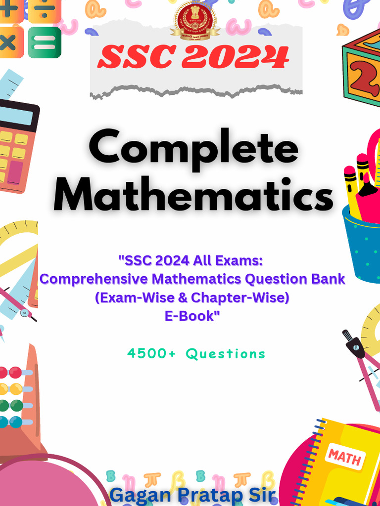 SSC 2024 Mathematics Question Bank | PDF | Division (Mathematics ...
