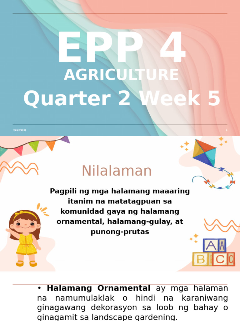 EPP-4 Q2 Week-5 | PDF