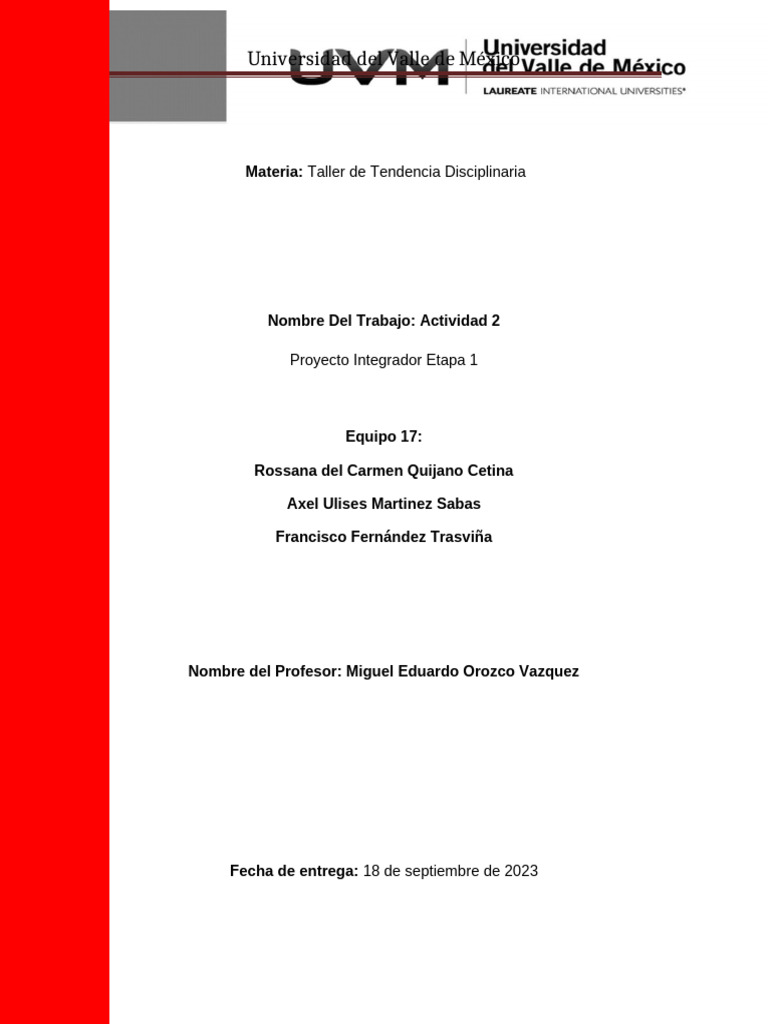 Actividad 2 Equipo | PDF | Liderazgo | Aprendizaje