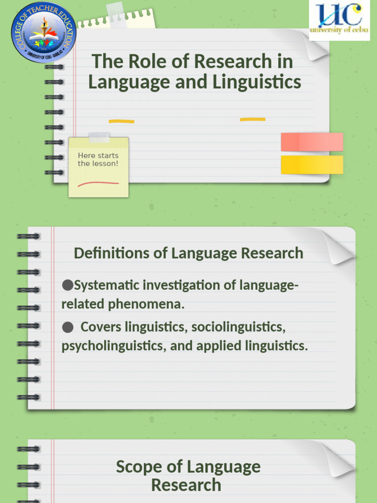 Language Research First Topic-1 | PDF