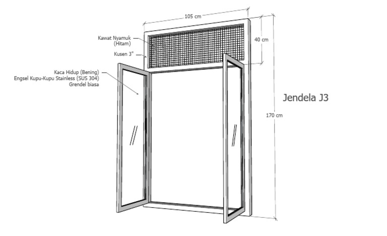 Jendela J3 105x170 | PDF