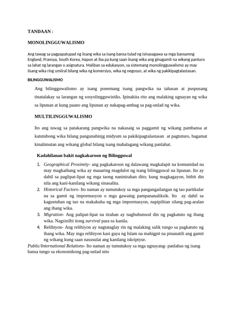 TANDAAN | PDF