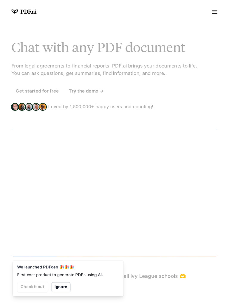 PDF - Ai - Chat With Your PDF Documents | PDF