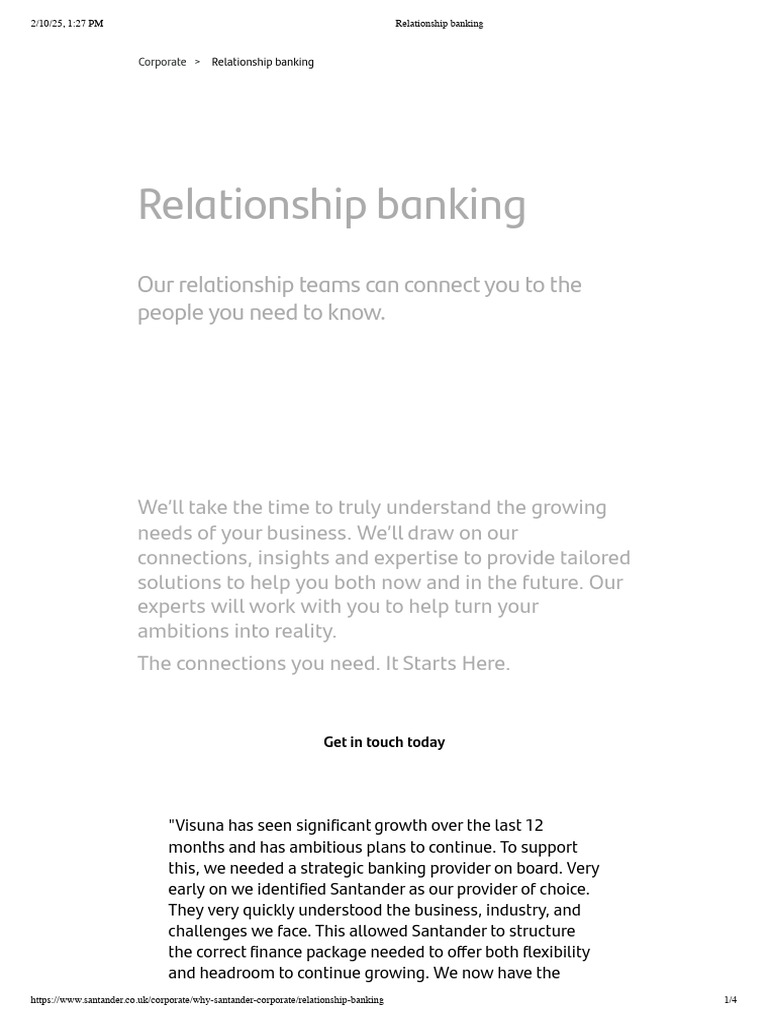 Relationship banking | PDF | Business