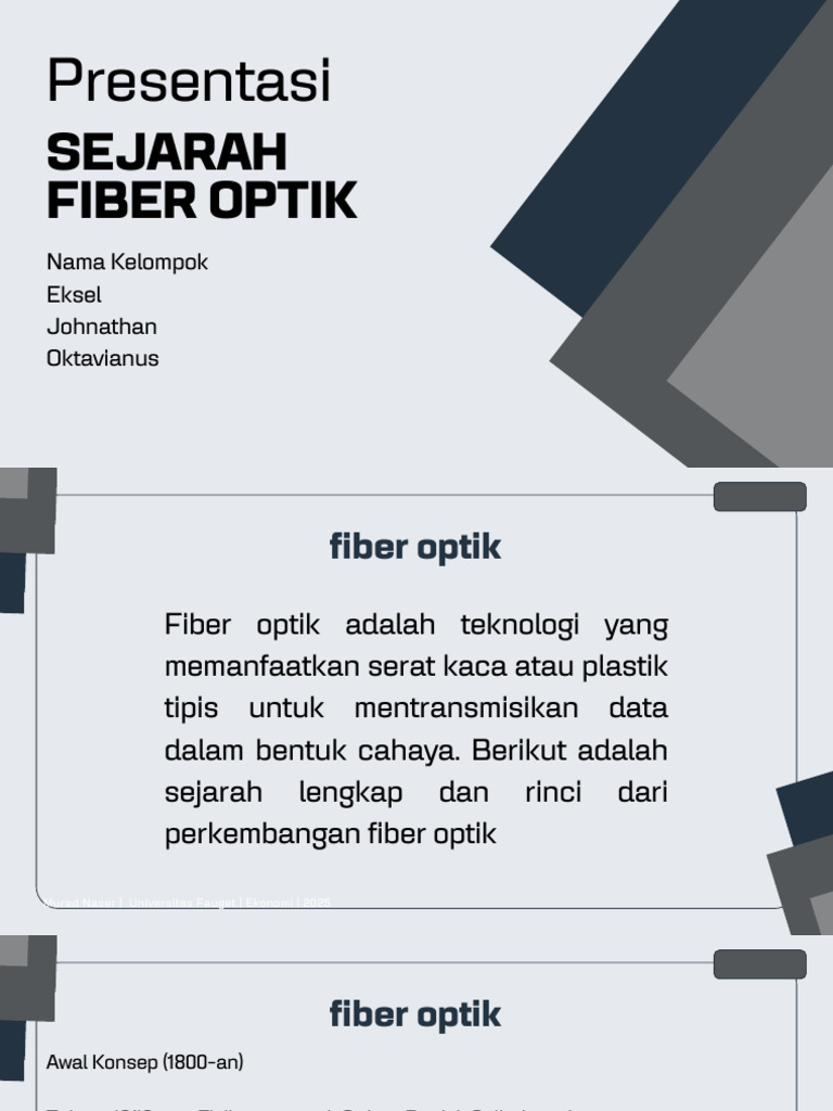 Sejarah Fiber Optik - 20250122 - 121800 - 0000 | PDF