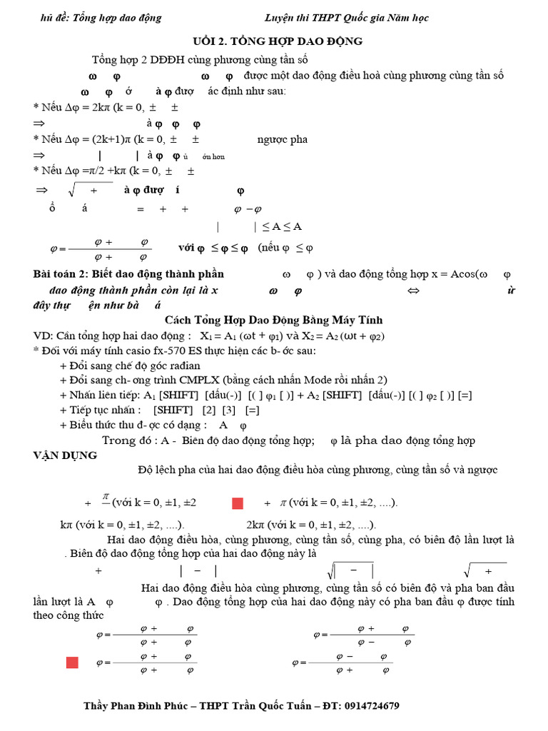 Buoi 2 Tong Hop Dao Dong | PDF