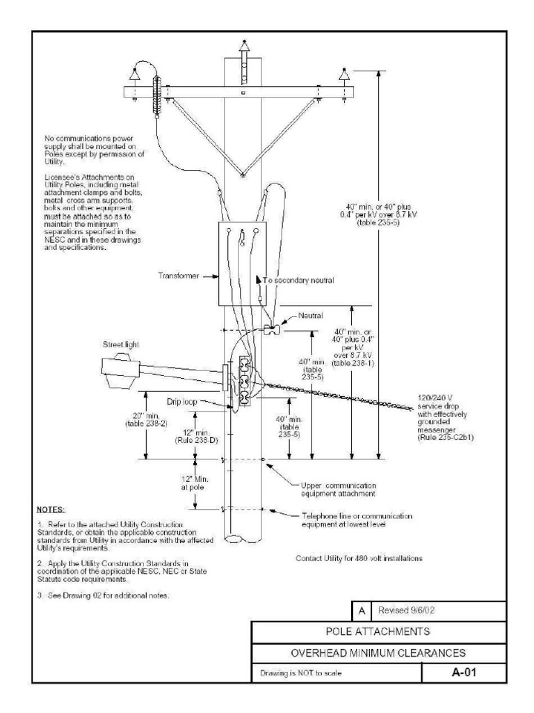 REVIEWER 7 Electric Pole Attachment Drawings | PDF | Insulator ...