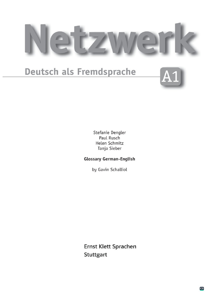 Netzwerk A1 Glossar Englisch | PDF