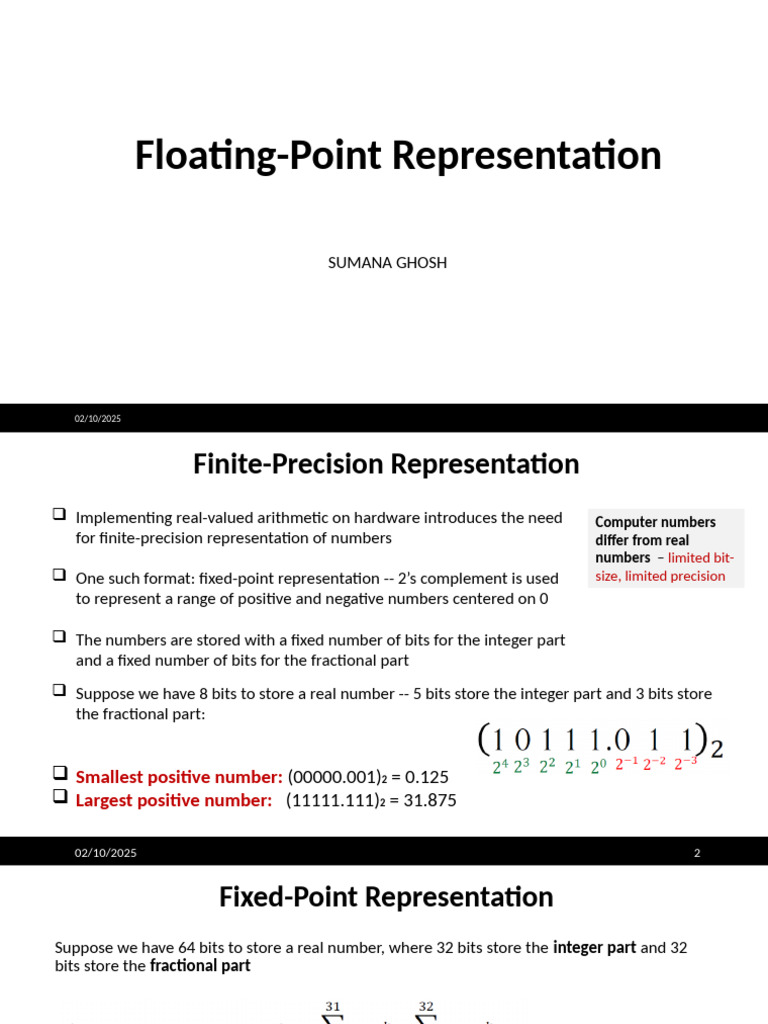 3. Floating_Point_Number | PDF | Arithmetic | Mathematics