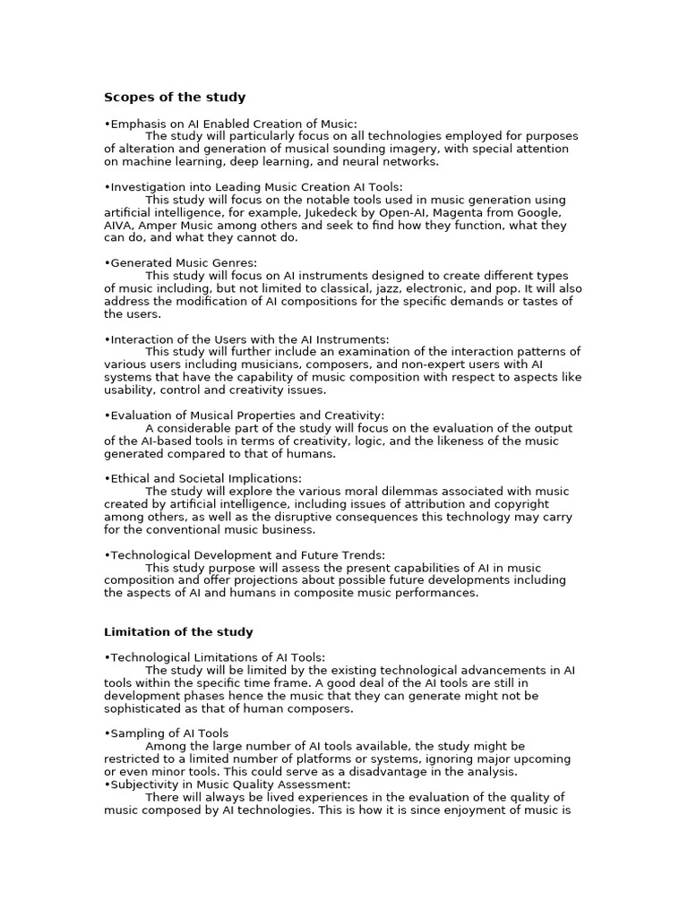 Scopes of the study | PDF | Artificial Intelligence | Intelligence (AI ...