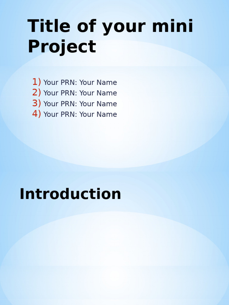 Sample PPT Format | PDF