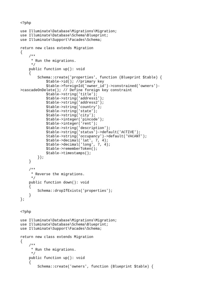migrations | PDF | Data Management | Data Model