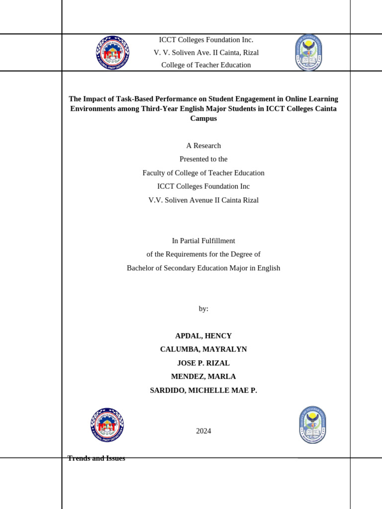 El115 Title Defense Format | PDF | Quantitative Research | Educational ...