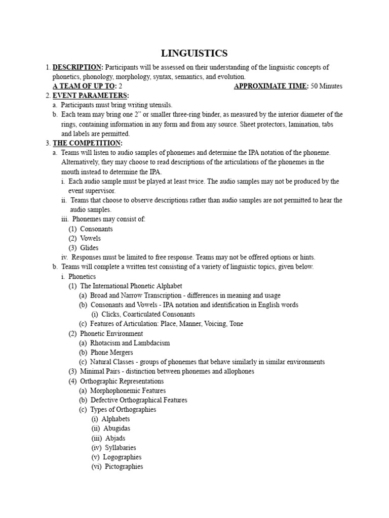 Linguistics Pdf Syllable Phonetics