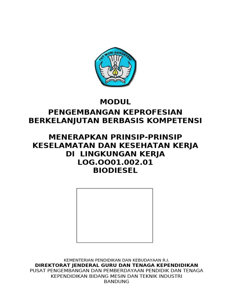 01 MODUL K3 Biodiesel | PDF