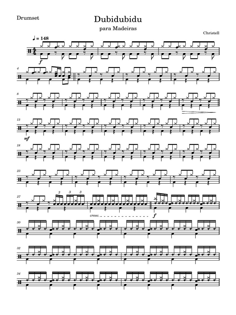 Chipi Chipi Chapa Chapa-Drumset | PDF