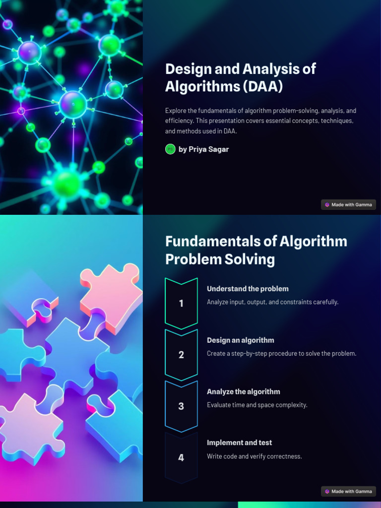 Design And Analysis Of Algorithms Daa Pdf Algorithms Recurrence