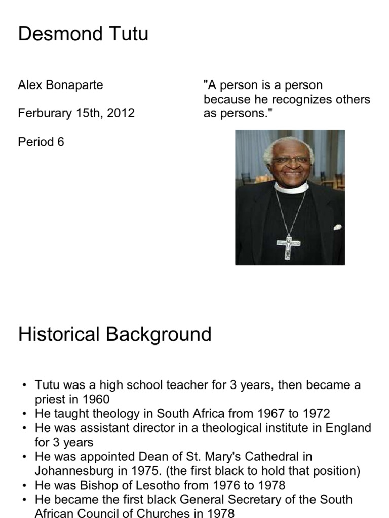 Desmond Tutu | PDF