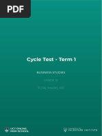 SACAI Business Studies Paper 1 Grade 10 June 2025 | PDF
