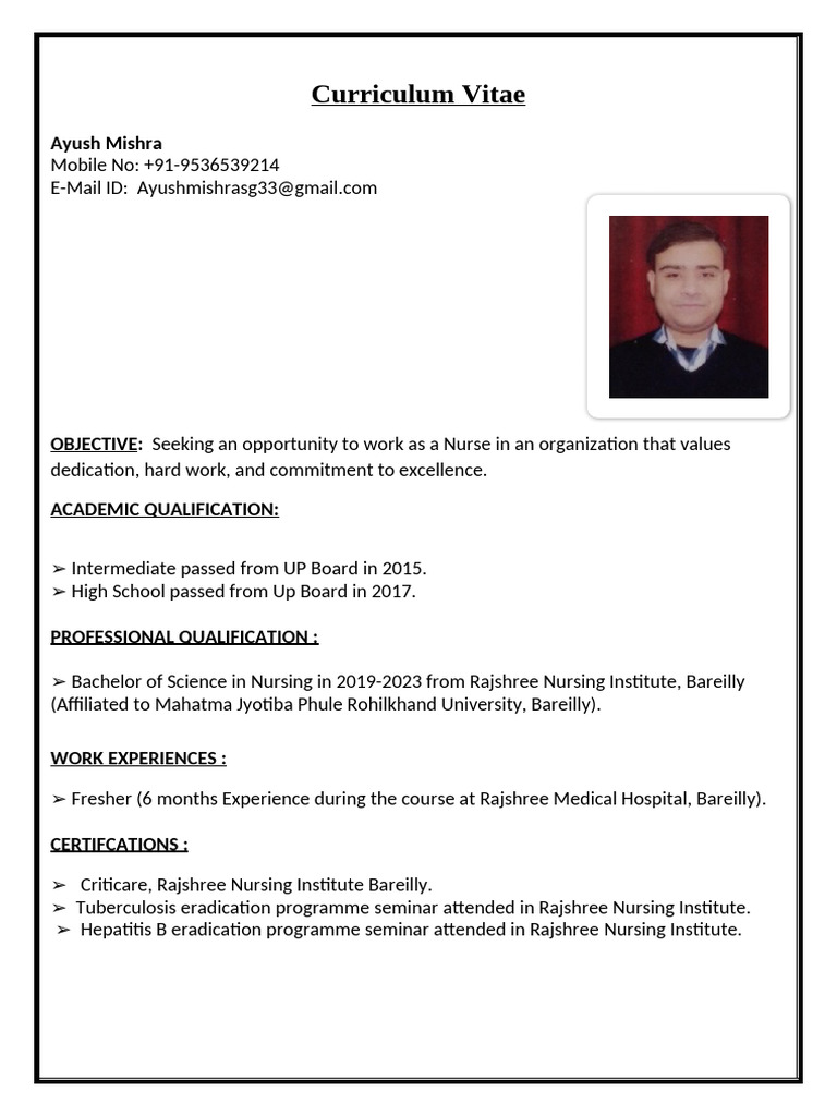 Resume Ayush Mishra | PDF