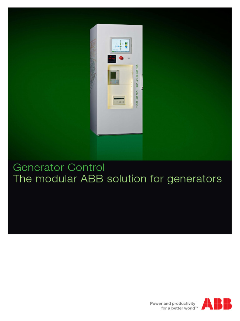 ZAB Generator Control Brochure Eng | PDF | Electric Generator ...