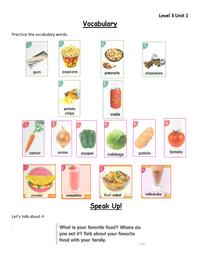 Level 3 Language Practice | PDF