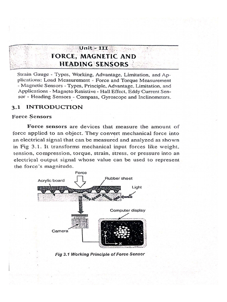SENSORS UNIT 3 | PDF