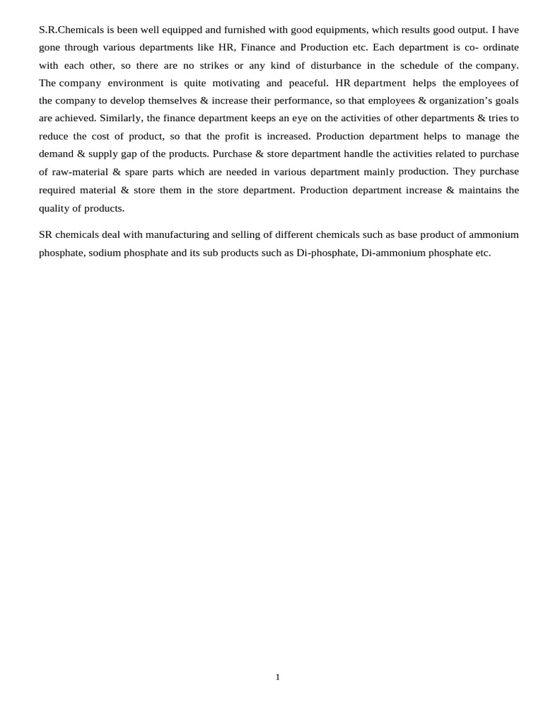 Introduction of Company New | PDF | Working Capital | Expense