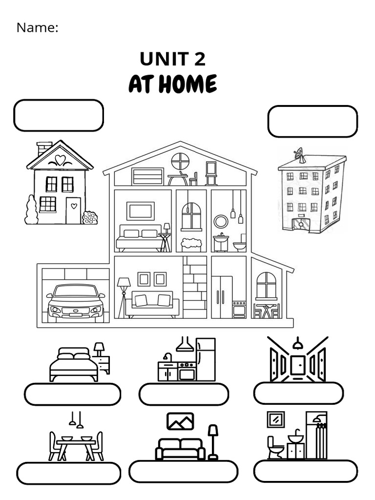 AT HOME Unit 2 Vocabulary | PDF