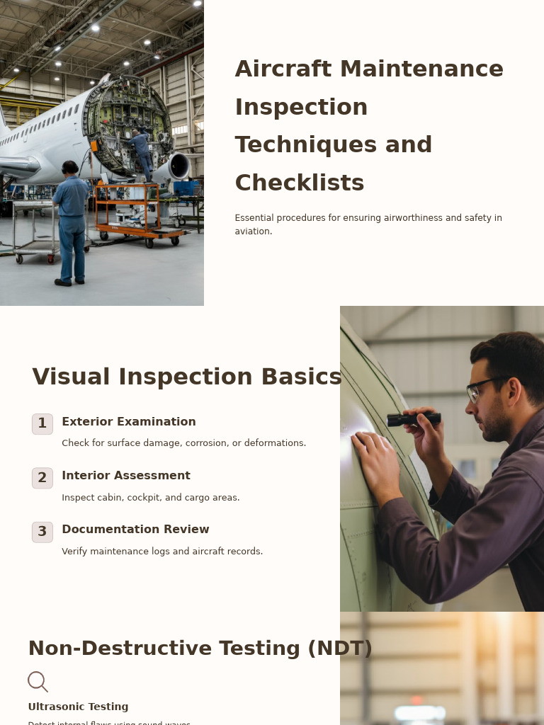 Aircraft-Maintenance-Inspection-Techniques-and-Checklists | PDF | Leak ...