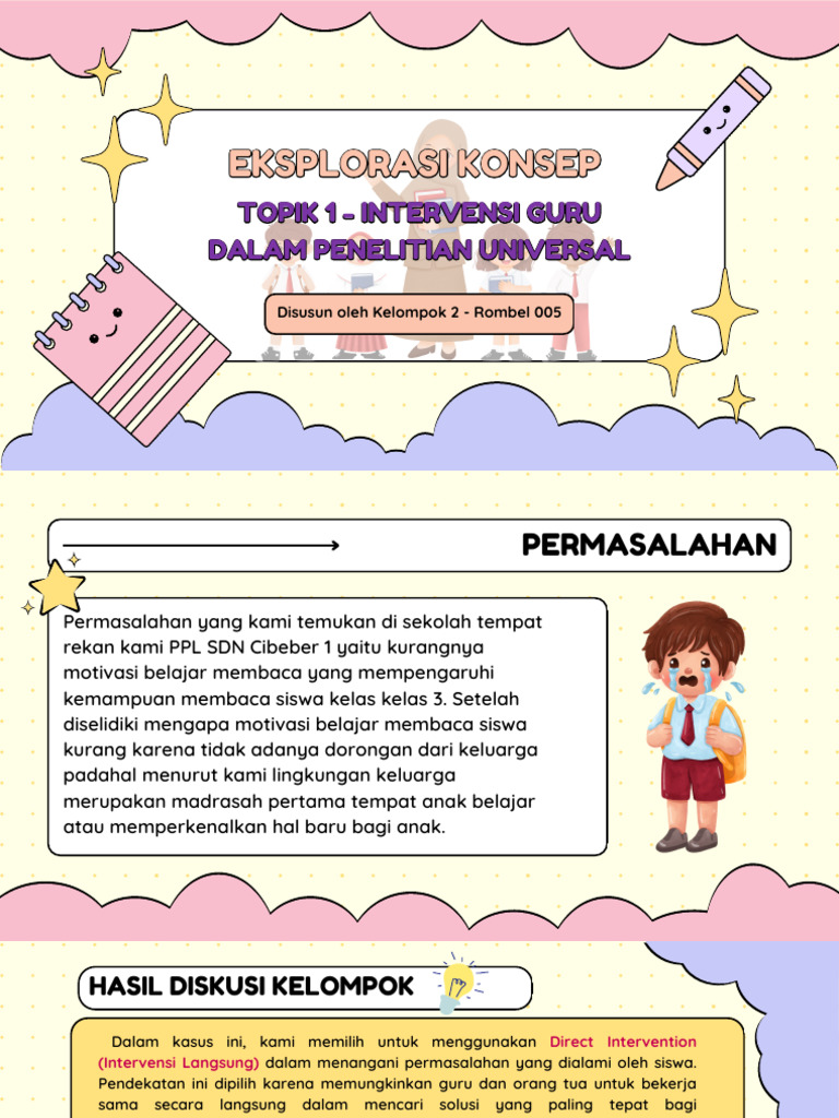 LK Kelompok Eksplorasi Konsep T1 Intervensi | PDF