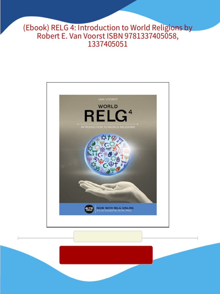 (Ebook) RELG 4: Introduction To World Religions by Robert E. Van Voorst ISBN 9781337405058 ...