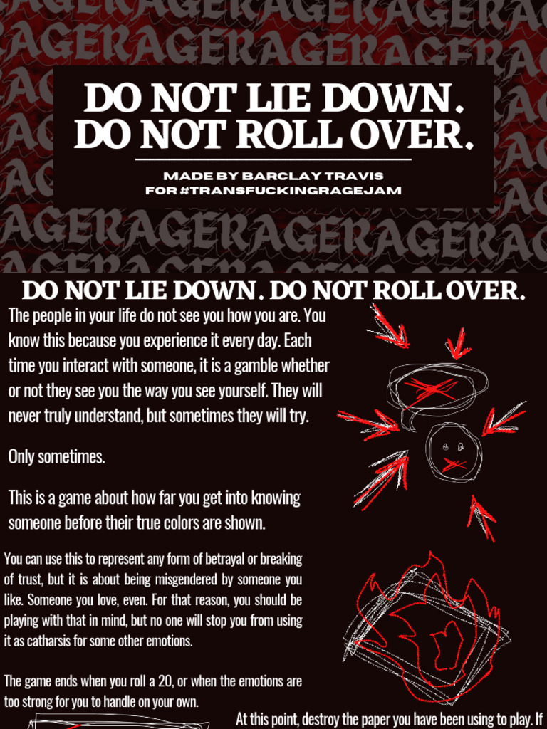 DO_NOT_LIE_DOWN._DO_NOT_ROLL_OVER. | PDF | Psychology | Behavioural ...