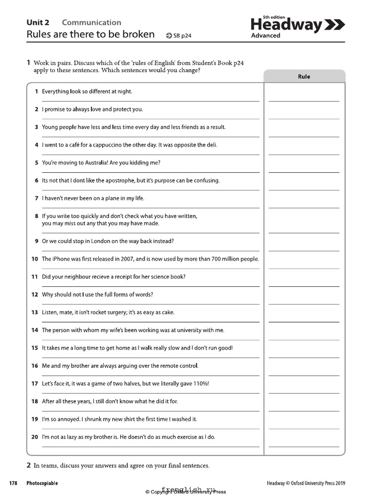 Rules Are Meant To Be Broken - English Rules Activity | PDF