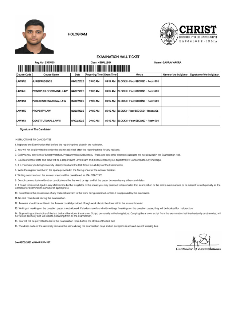KP - Christuniversity.in KnowledgePro StudentLoginNewAction - Do Method ...