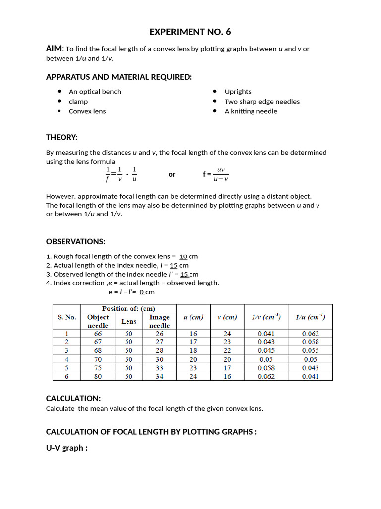 Experiment 6 | PDF | Cartesian Coordinate System | Length
