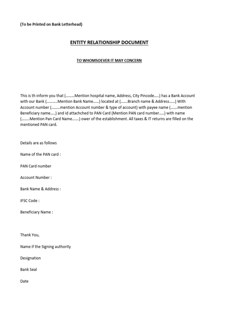 Entity Relationship Document | PDF