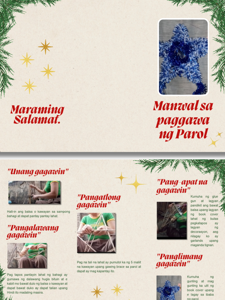 Manual Sa Paggawa NG Parol | PDF