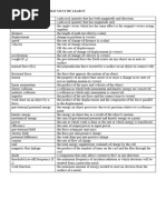 Grade 12 Physics Definitions Guide | PDF | Force | Momentum