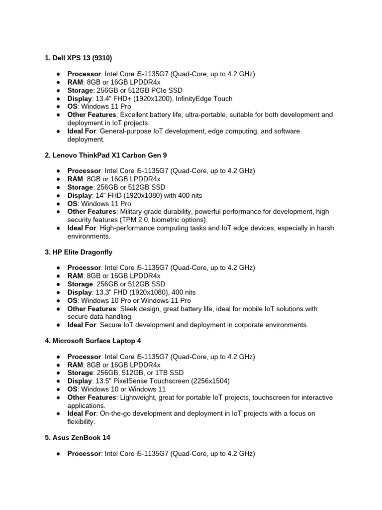 Iot Compatible Systems Specifications | PDF | Raspberry Pi | Solid ...