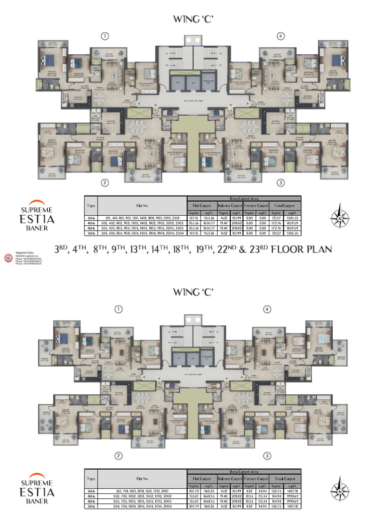 Tower C - Floor Plan | PDF