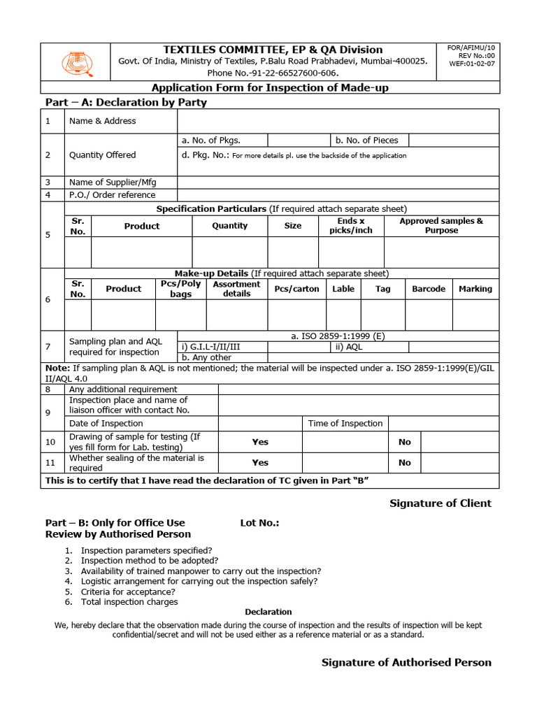 Application Form Madeups | PDF