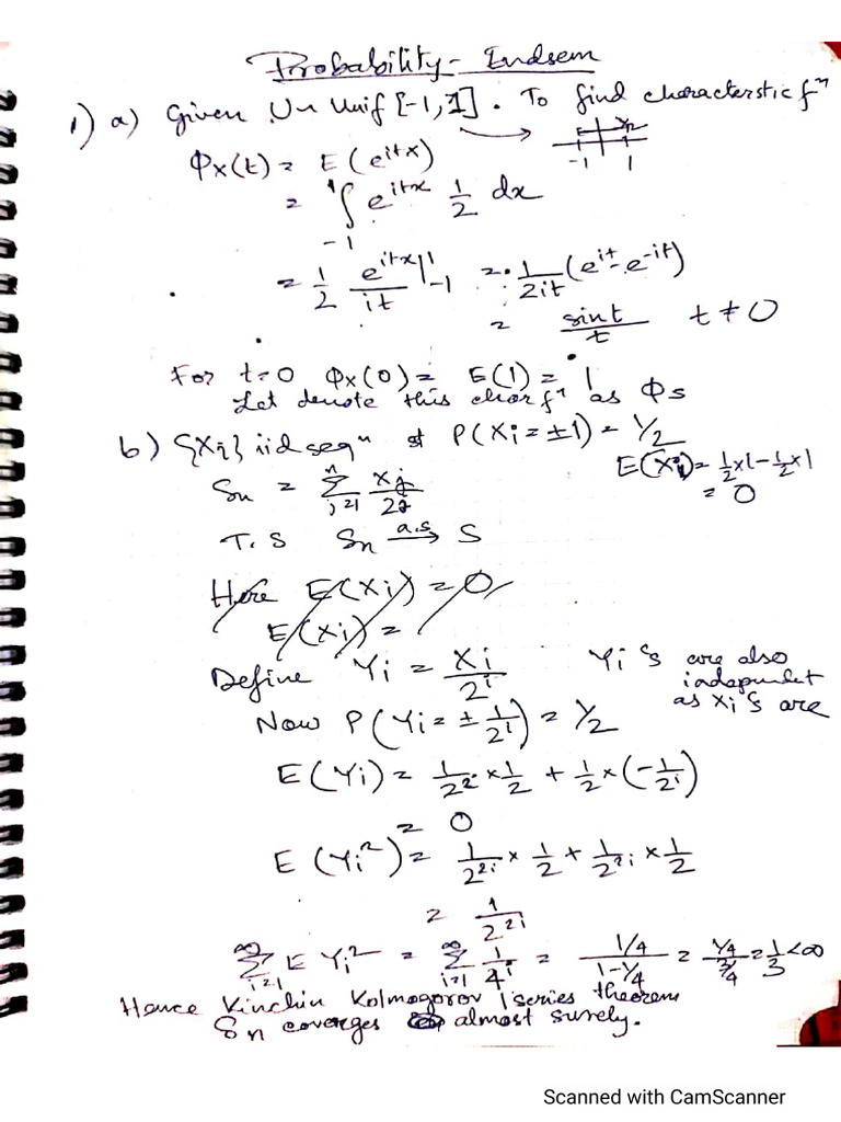 Probability Endsem | PDF