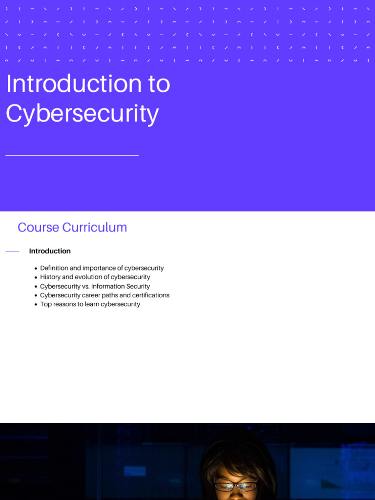 Introduction To Cybersecurity Week1 Part1 | PDF | Information Security ...