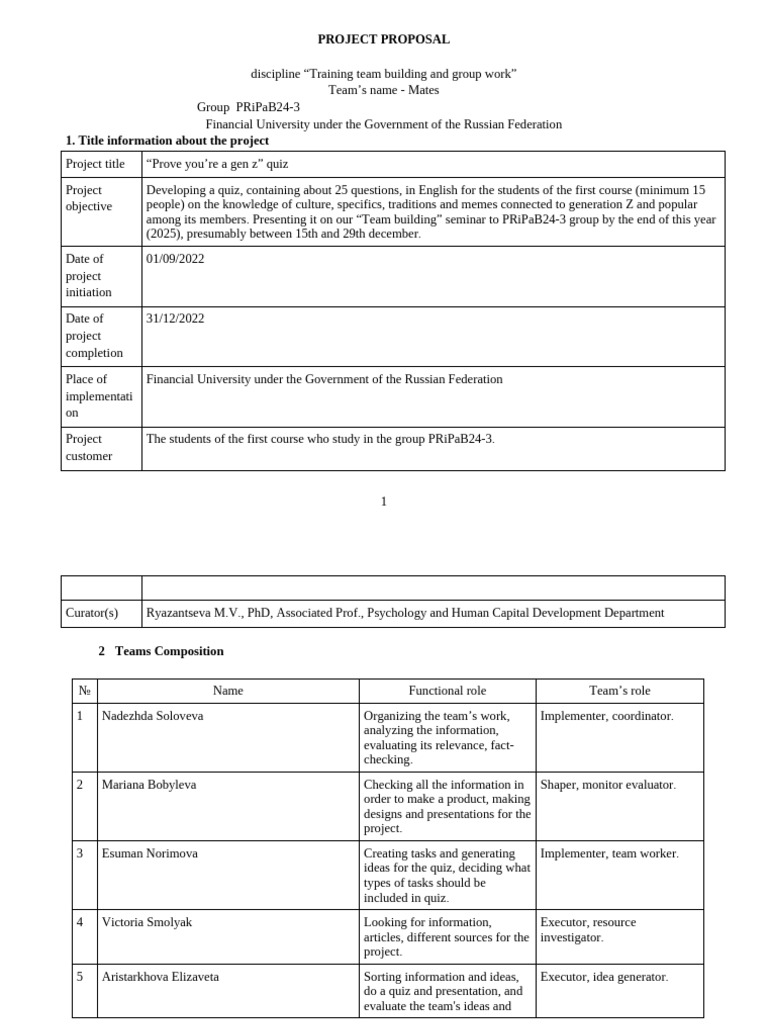 Project Proposal Final (1) | PDF | Swot Analysis | Cognition